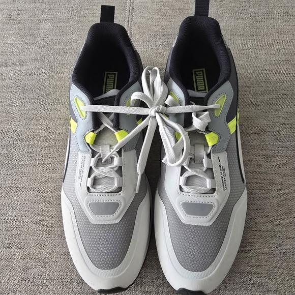 Puma | Shoes | Puma Mirage Tech Neon Yellow And Grey Sz 95 | Poshmark
